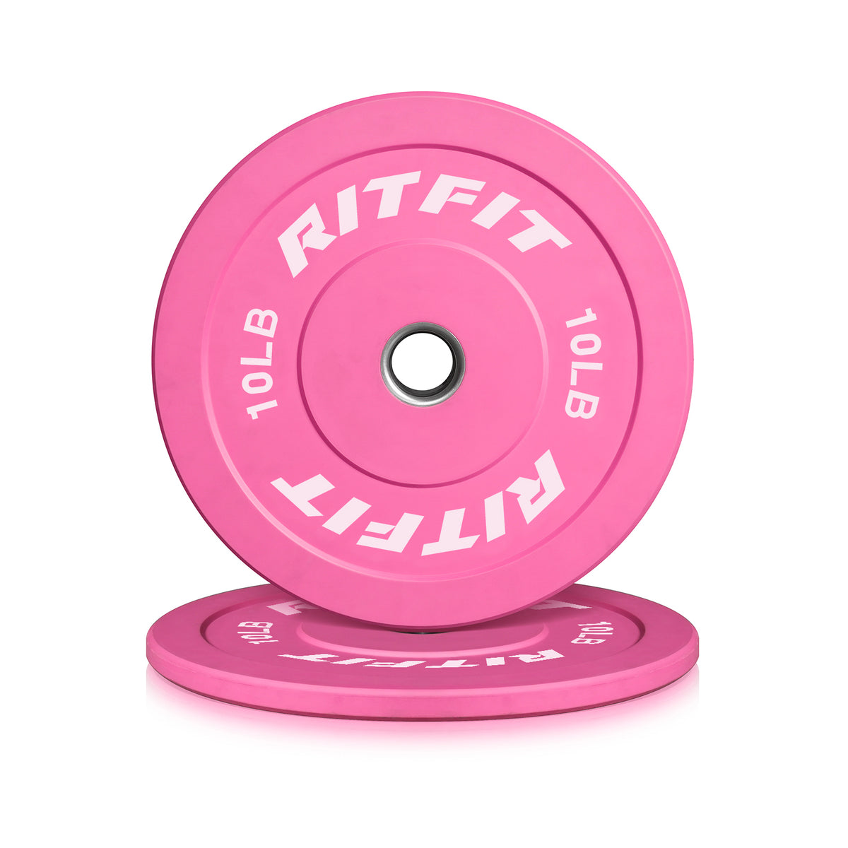 RitFit Pink Weight Plates Olympic Bumper Plates Weight Plates Fit 2" B