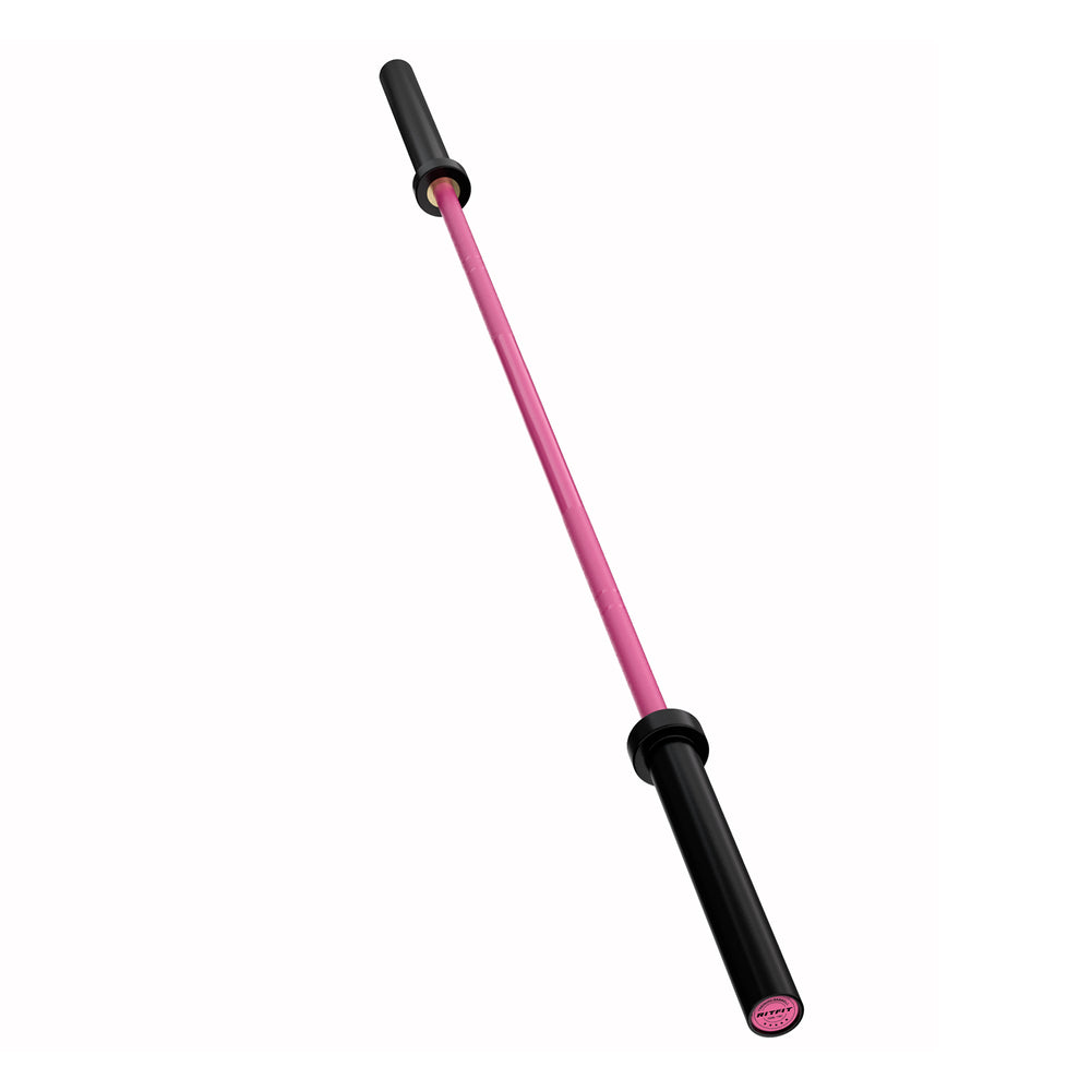 RitFit 15kg Pink Training Barbell Weight Lifting Bar