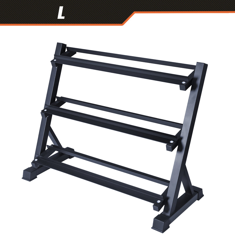 RitFit 3-Tier Small Dumbbell Weight Rack for Home Gym