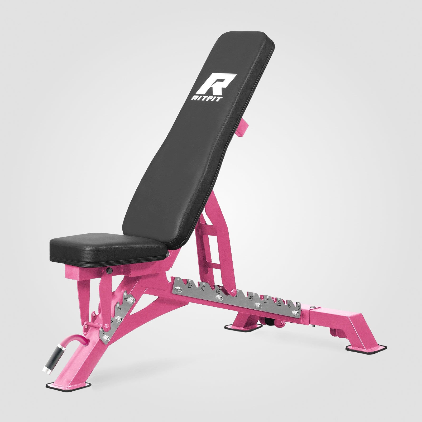 RitFit BWB01 Adjustable Weight Bench | 1300LB Heavy-Duty Pink Bench for ...