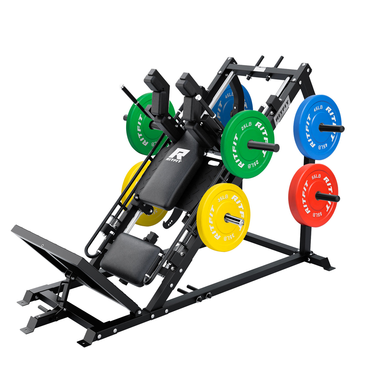 RitFit GAZELLE PRO 3-in-1 Leg Press & Hack Squat Machine Set