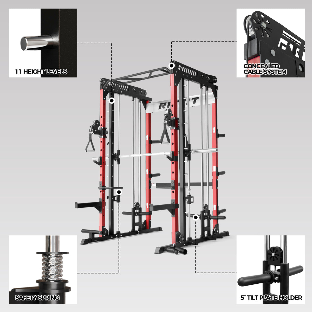 RitFit M1 PRO Smith Machine Home Gym Package Comprehensive All-In-One