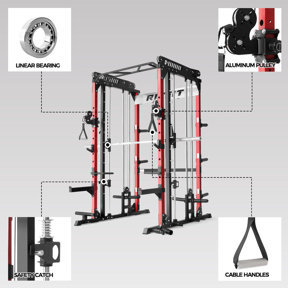RitFit M1 PRO Smith Machine Home Gym Package Comprehensive All-In-One