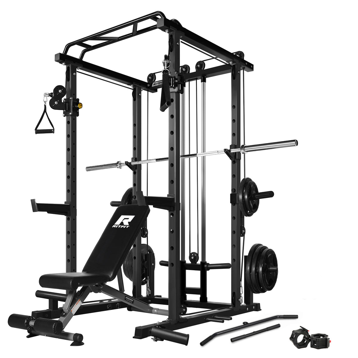 RitFit PPC03 Power Cage Home Gym Package