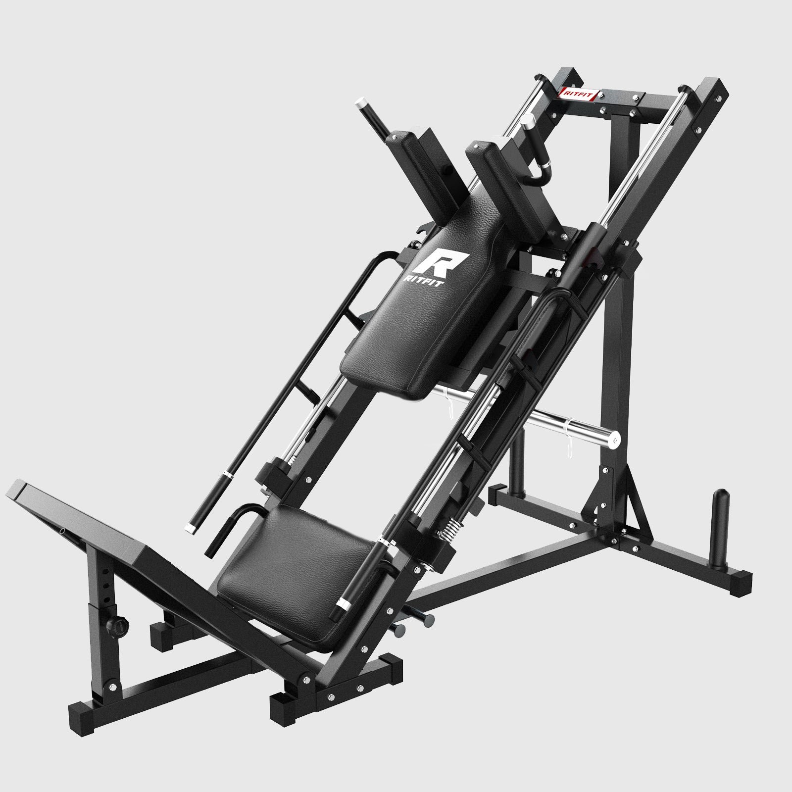 RitFit BLP01 Leg Press Hack Squat Machine | 3-in-1 Leg Exercise Machine