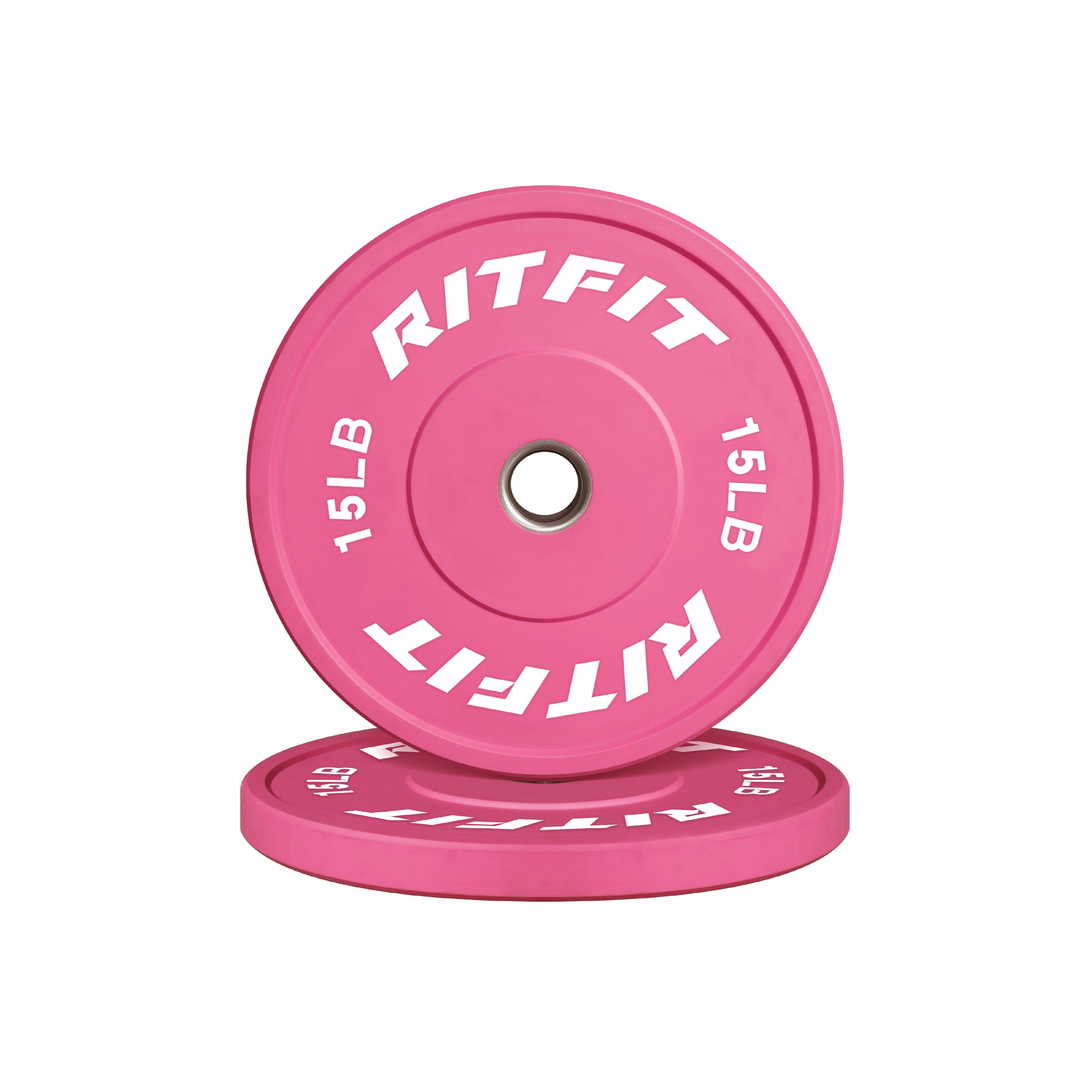 RitFit Pink Weight Plates Olympic Bumper Plates Weight Plates Fit 2" B