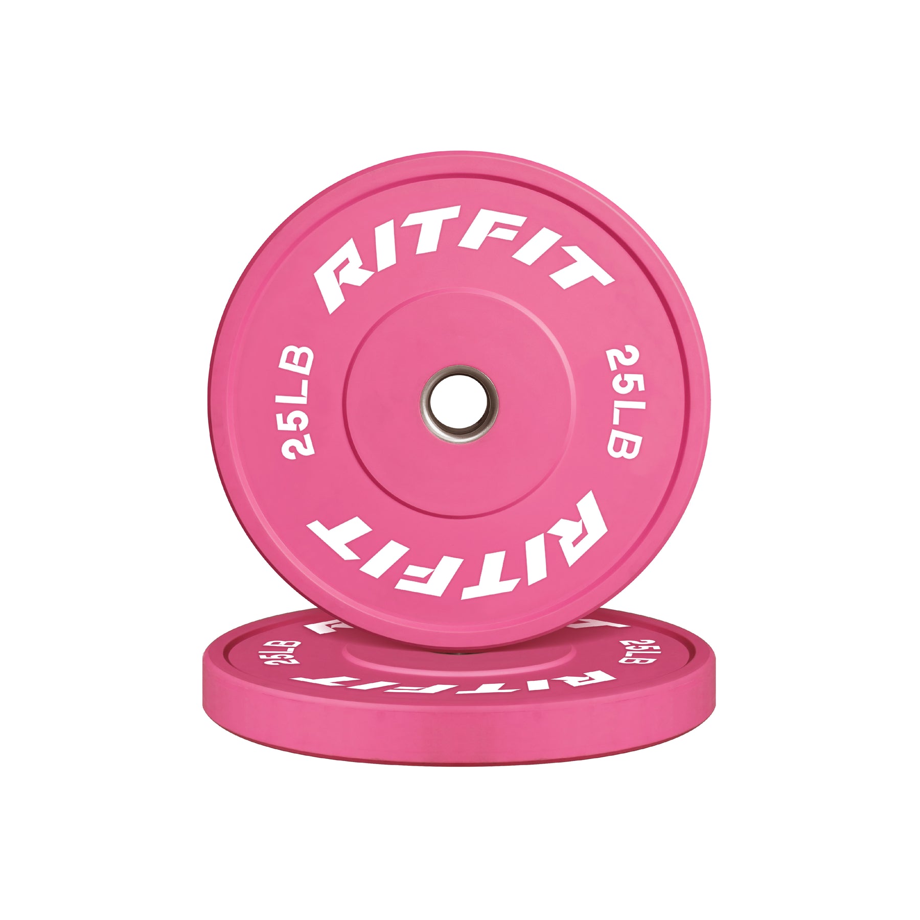 RitFit Pink Weight Plates Olympic Bumper Plates Weight Plates Fit 2" B