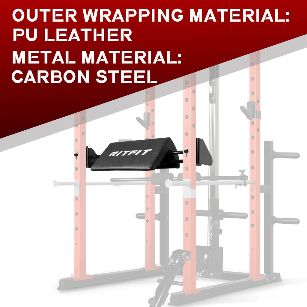 2-in-1 Hip Thrust and Bicep Curl Attachment (PAT01), RitFit Power Cage ...