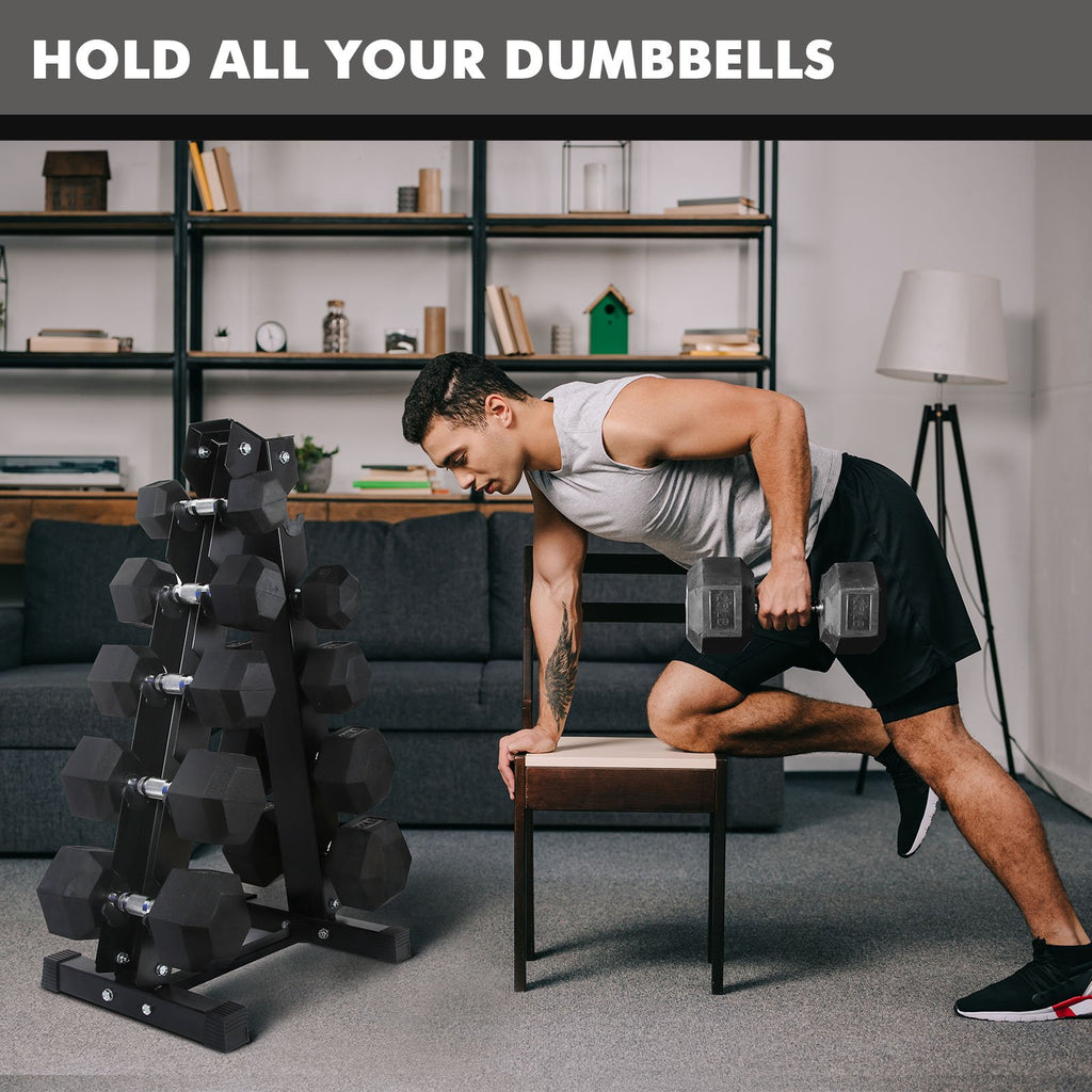 RitFit A-Frame Dumbbell Rack Storage Racks for Dumbbells