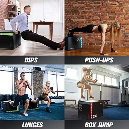 RitFit 3 in 1 Plyo Box Soft Foam Box Jump Platform
