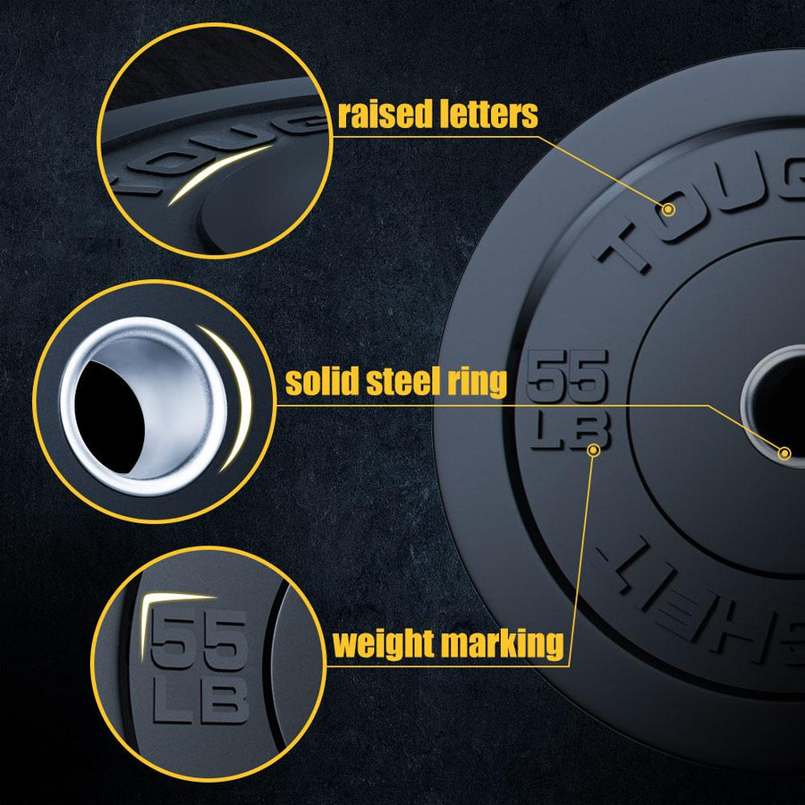 RitFit Olympic Weight Set Bars and Plates Weight Lifting Set